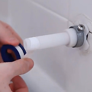 DANCO Decorative Bathtub Faucet Spout with Pull Up Diverter | 6 Inch Length | Brushed Nickel Finish (10316)