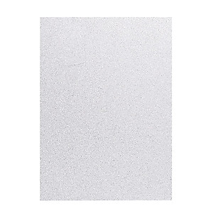 UUYYEO 20 Sheets A4 Glitter Cardstock Paper Sparkle Card Stock Paper Shinny Craft Thick Paper for Card Making Silver