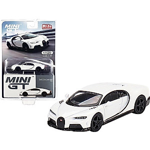 Bugatti Chiron Super Sport White 1/64 Diecast Model Car by True Scale Miniatures MGT00440