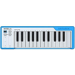 Arturia MicroLab 25 Key USB MIDI Keyboard Controller (Blue)