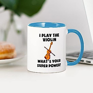 CafePress I Play The Violin Whats Your Super Power? Mugs Ceramic Coffee Mug, Tea Cup 11 oz