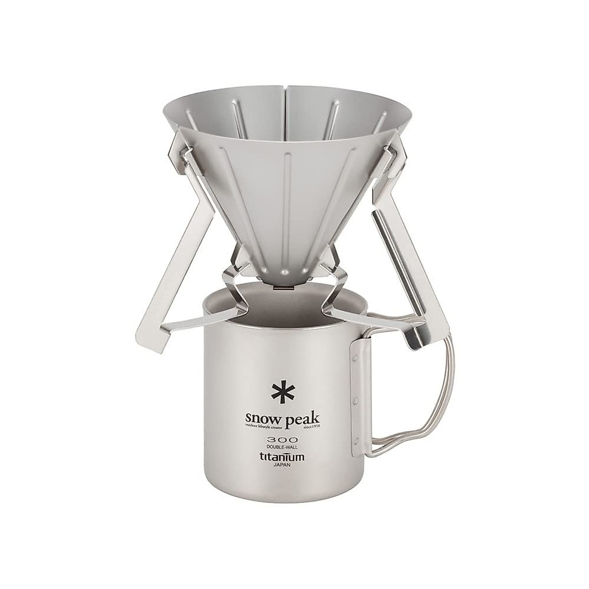 Snow Peak Field Barista Collapsible Coffee Dripper, Stainless Steel, CS-117