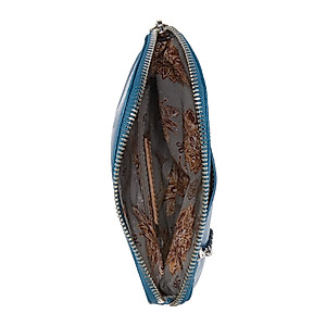 HOBO Vintage Daria Convertible Clutch Cross-Body Handbag in Bayou BLUE