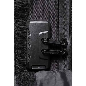 DS Black Smell Proof Backpack With Lock - Traveling Backpack With Laptop Compartment - Hidden Pocket and Combination Lock (Black)