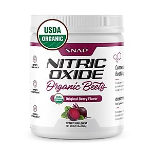 Snap Supplements USDA Organic Beet Root Powder, 3-in-1 Nitric Oxide Supplement, Support Healthy Blood Circulation, 250g (Mixed Berry)
