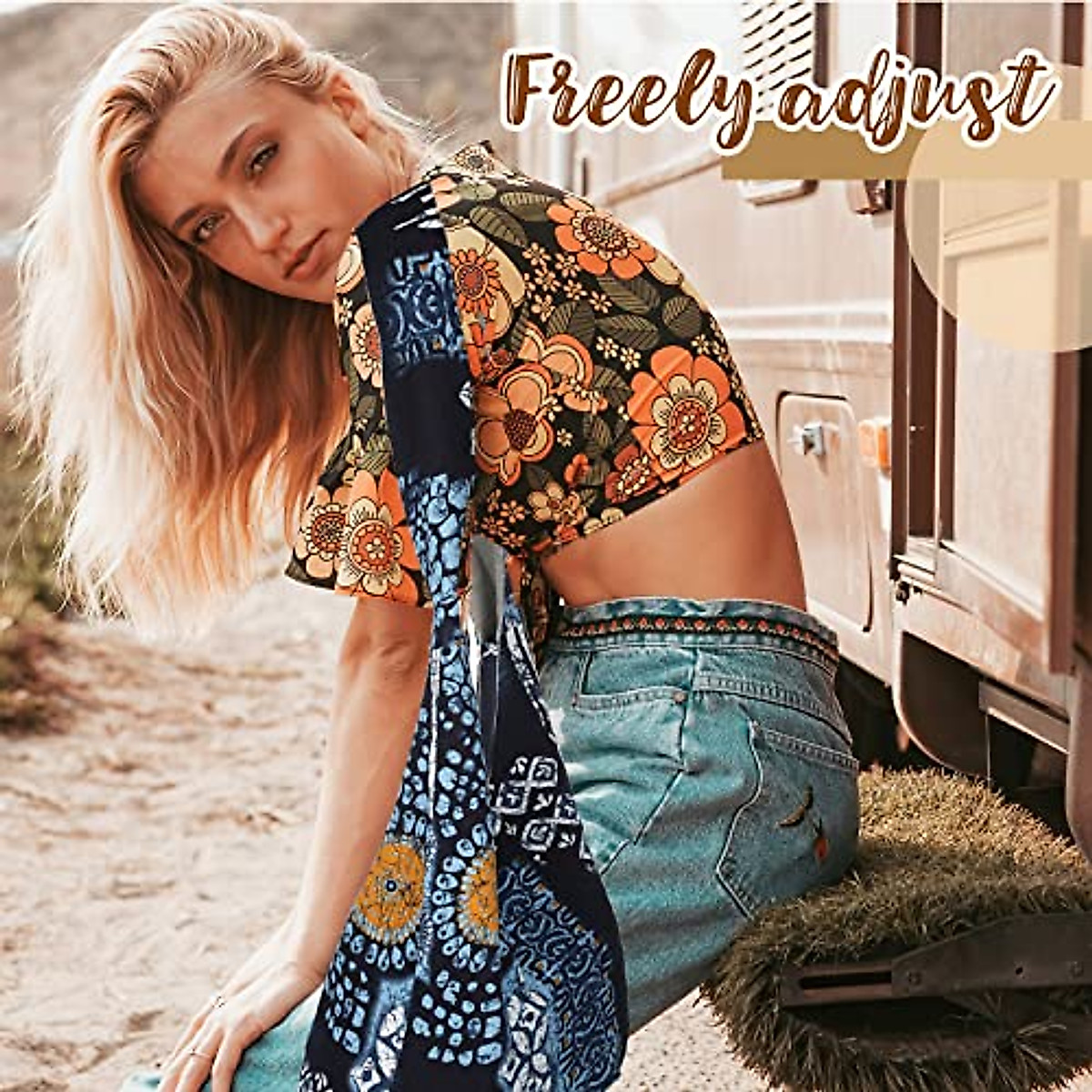 Cunno 3 Pieces Boho Bags for Women Crossbody Hippie Handbags Bohemian Hippie Bags Ethnic Style Bag Lady's Hippie Crossbody Shoulder Bag Women Tourist Handbag for Women Men Unisex