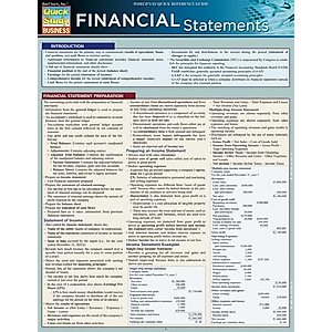 Financial Statements QuickStudy Laminated Reference Guide (QuickStudy Business)