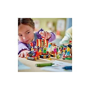 LEGO Disney 100 Celebration Train Building Toy 43212 Imaginative Play, Fun Birthday Gift for Preschool Kids Ages 4+, 6 Disney Minifigures: Moana, Woody, Peter Pan, Tinker Bell, Mickey & Minnie Mouse