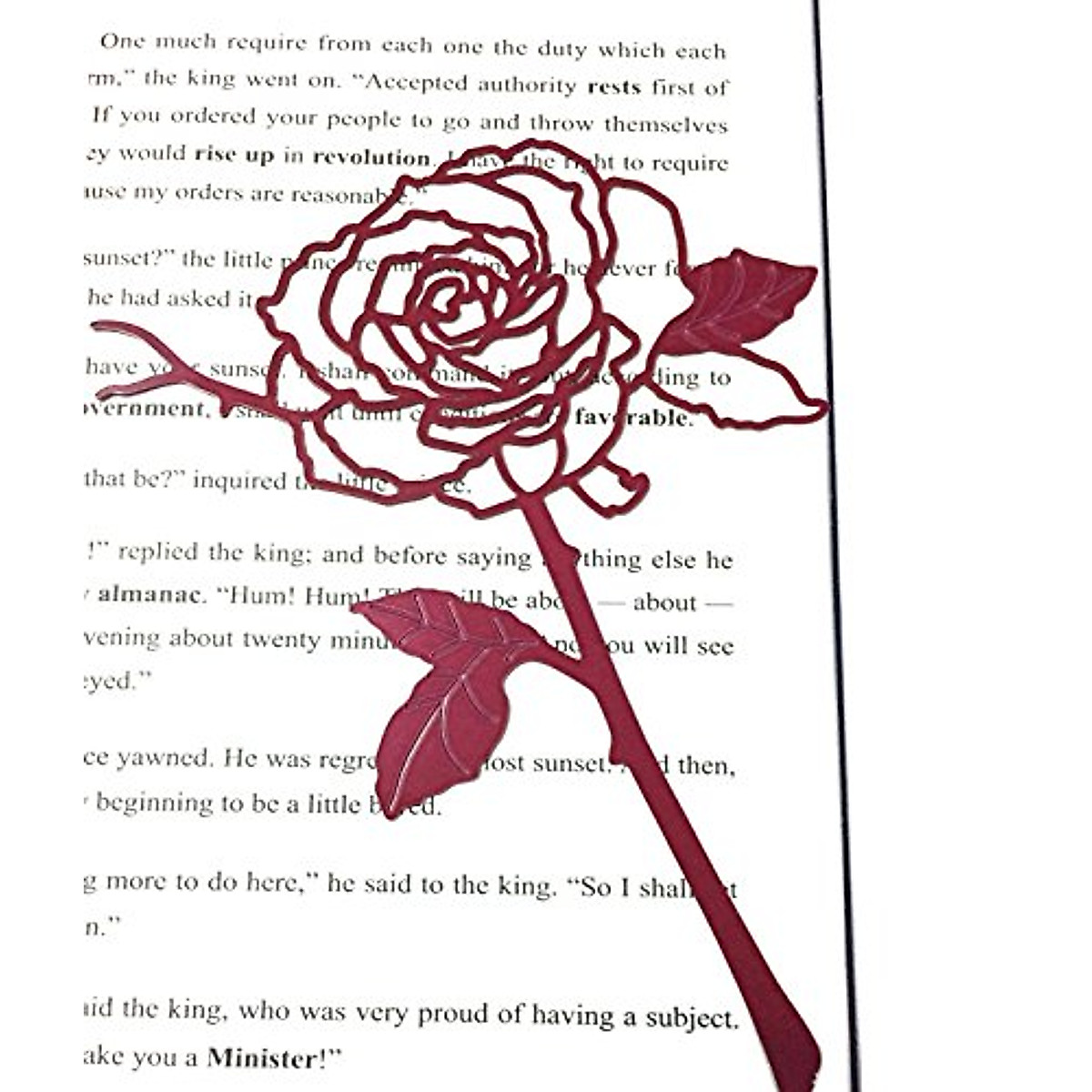 Nework Rose Bookmark Delicate Metal Nice Bookmark