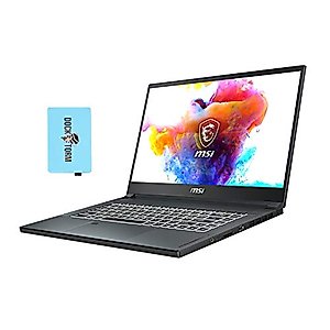 MSI Creator 15 A10SD-015 Gaming and Entertainment Laptop (Intel i7-10750H 6-Core, 32GB RAM, 2TB m.2 SATA SSD, GTX 1660 Ti, 15.6" Full HD (1920x1080), WiFi, Bluetooth, Win 10 Pro) with Hub