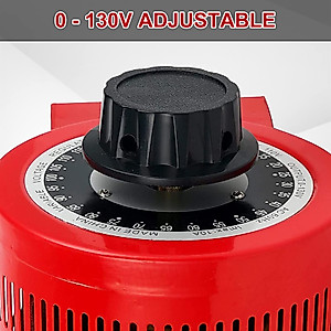 YaeCCC Voltage Transformer 10 Amp Auto AC Variable Voltage Converter,1000VA,0~130 Volt Output (1000W Max)