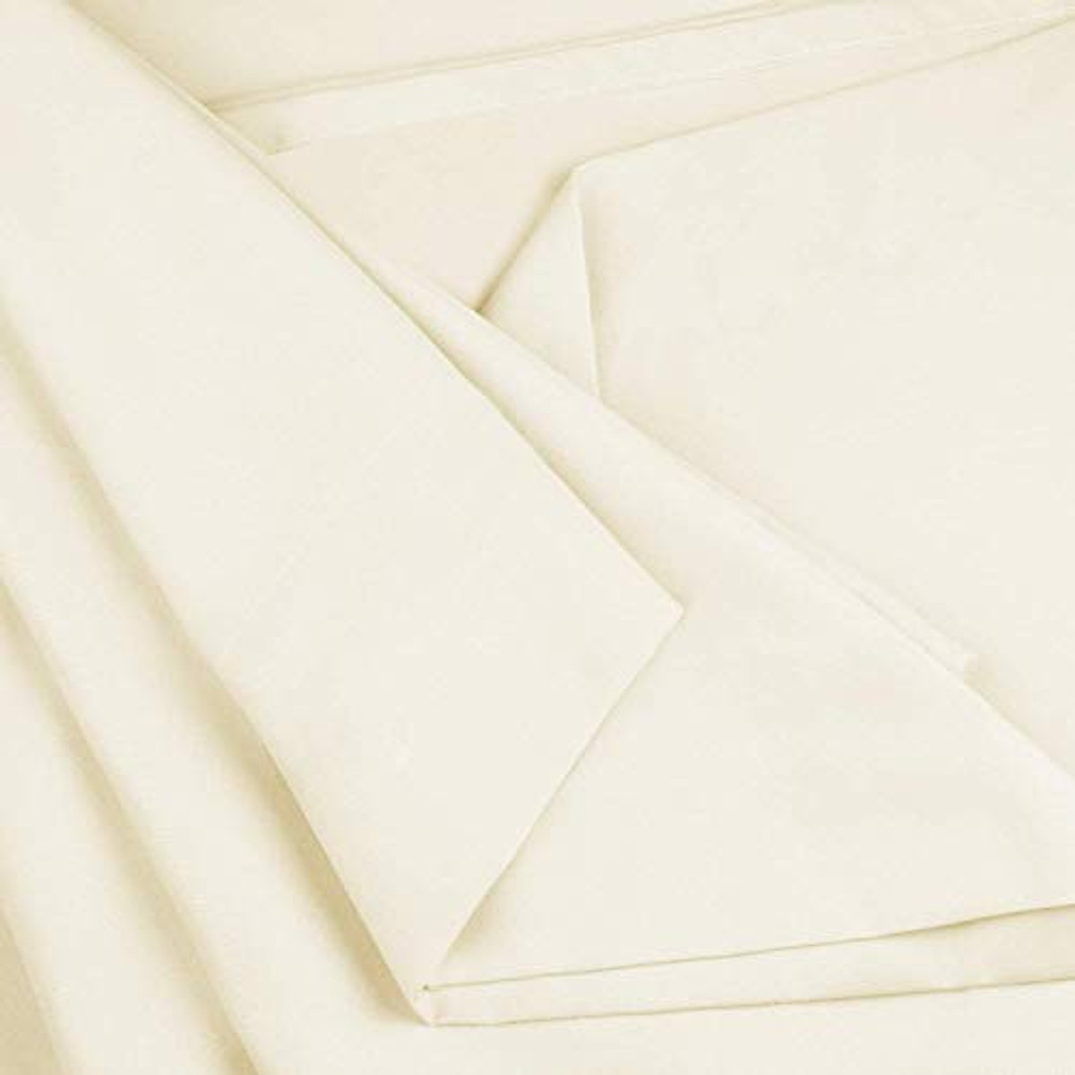 4-Piece BedSheets Set-800 Thread Count-100% Cotton Bedding Set for Full Size Bed-Long Staple Cotton Soft Sateen Weave, Fits Upto 15'' Deep Pockets Fitted Sheet-Cream