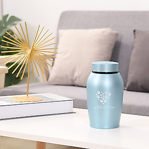 Stainlee Steel Pet Urns,Premium Urns for Dog and Cat Ashes,Paws Engraved Dog Urn for Ashes,Cat Creamtion Urn for Ashes,Pet Urn for Large Dog