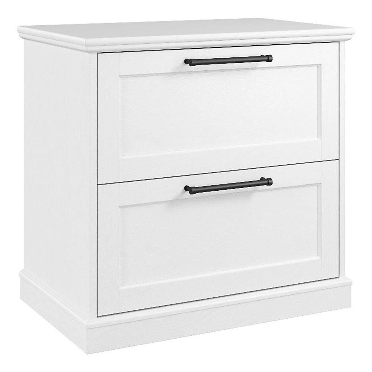 Bush Furniture Westbrook 2 Drawer Lateral File Cabinet in White Ash | Versatile Storage for Home Office and Living Room