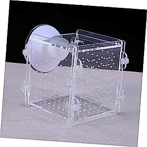 2 Pcs Fish Acrylic Incubator Baby Fish Incubator Fish Tank Tool Fish Hatchery Cage Aquatic Pet Supplies