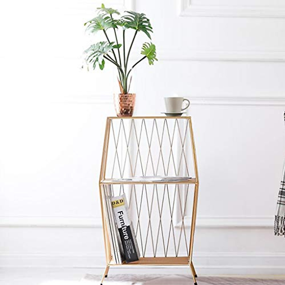 Newspaper Baskets Bedside Table Wrought Iron Sofa Bedroom Several Corners and Several Storage Modern Minimalist Living Room Small Apartment Creative Small Coffee Table