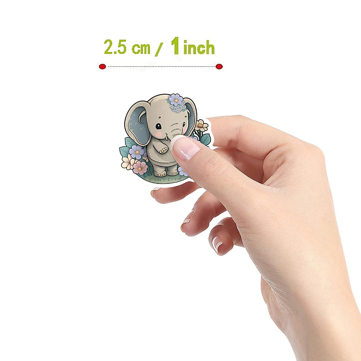 500 Pcs Elephant Animal Aesthetic Round Seal Label Self-Adhesive Stickers for Christmas Halloween Party Decorations for Kid Teen Girl Boy for Scrapbooking Envelopes Water Bottles(Fashion Pattern 10)…