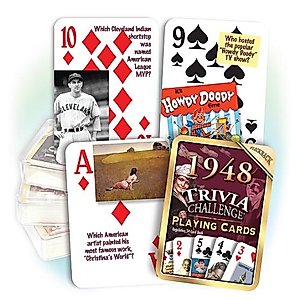 Flickback Media 1948 Trivia Playing Cards: Great Birthday