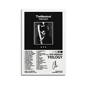 The Weeknd Poster Trilogy Album Cover Poster for Boys Room Canvas Wall Art Bedroom Decor 16x24inch(40x60cm)