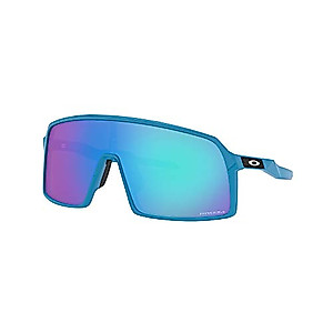 Oakley Men's OO9406 Sutro Rectangular Sunglasses, Sky/Prizm Sapphire, 37 mm