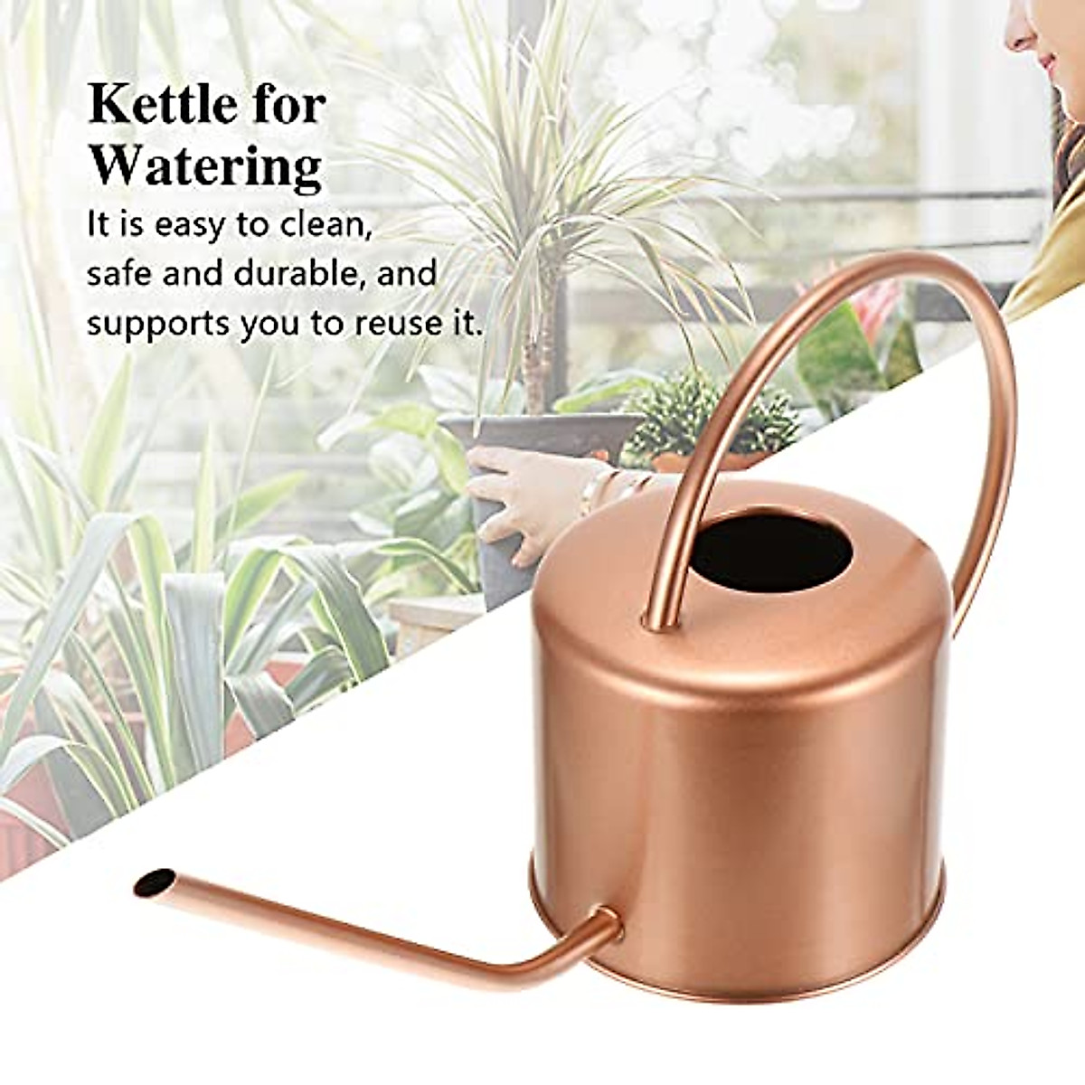 Watering can Spout Watering Pot Plant misting Water Bottle Kids Watering Spray Bottle Water Pitcher for Plants Kettle with Long Spout Child Outdoor Stainless Steel Succulent Plants