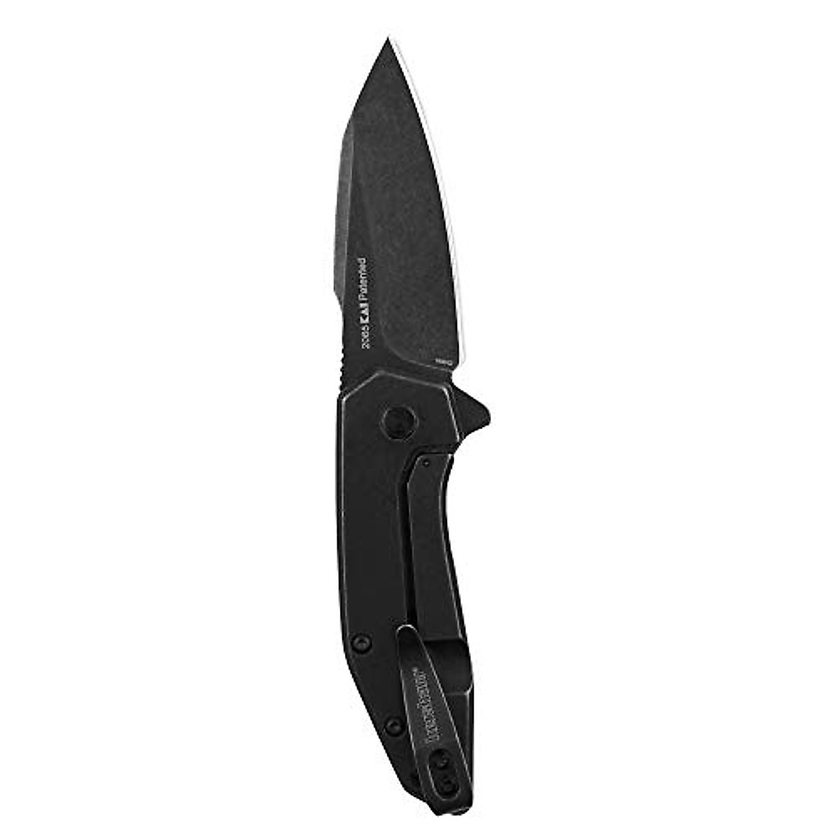Kershaw Gravel Pocket Knife EDC, 2.5" 8Cr13MoV Steel Reverse Tanto Blade, Assisted Opening Folding Knife,Black