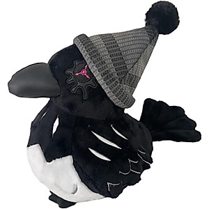 Murders-Drones Plush Toy,Hit SciFi Comedy Animation Role Uzi Black Crow,Soft Character Throw Pillow, Home Decor，Great Gift for Kids Boys Girls