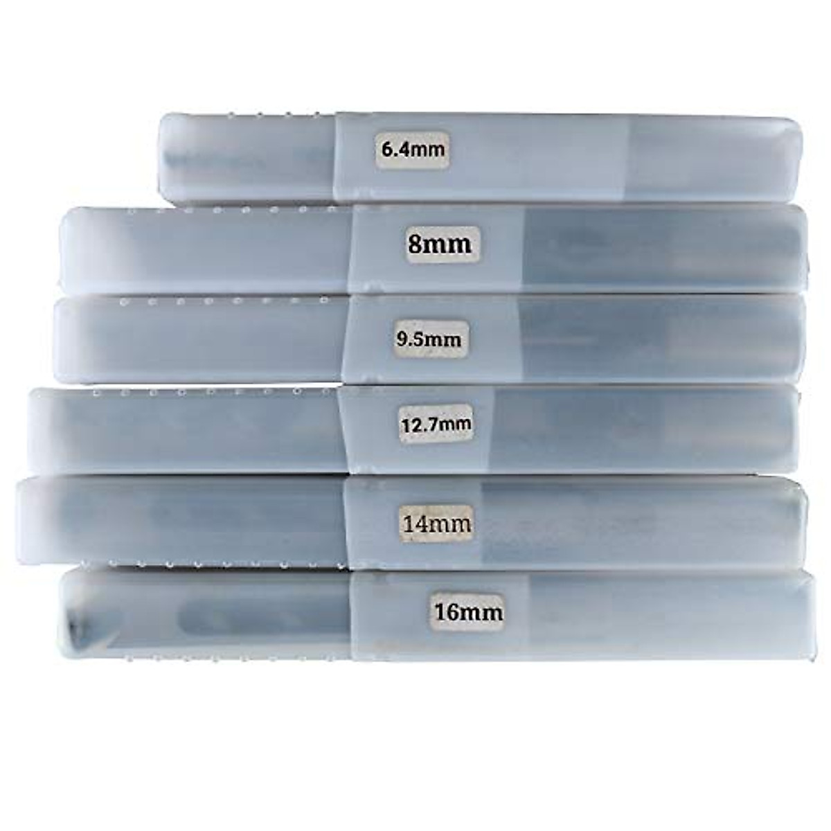 6pcs Square Hole Mortise Chisel Drill Bit Tools, 5/8" 9/16" 1/2" 3/8" 5/16" 1/4" HSS Woodworking Hole Saw Mortising Chisel Drill Bit Set, Different Sizes