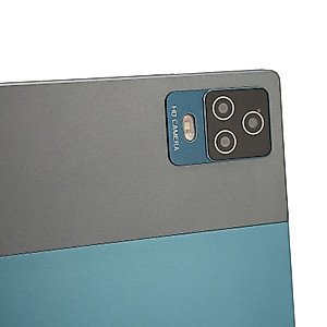 2 in 1 Tablet 10.1 Inch 12 8GB 256GB 16MP Camera Octa Core Processor WiFi GPS BT Tablet PC with Keyboard Blue (US Plug)