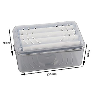 SyangKaitian Laundry Artifact Soap Box, Foaming Soap Dish with Soap Box, Multifunctional Soap Box with Bubbler Soap Tray Soap Saver Case for Bathroom Gym Business Trip
