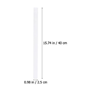 Cabilock 2pcs Biscuit Balance Cookies Crackers Dough Thickness Ruler Dough Leveling Ruler Dough Ruler Measuring Ruler Thickness Leveling Ruler Baking Ruler Acrylic Roll Surface Kitchenware