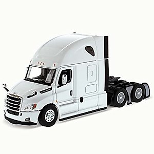 Diecast Masters Freightliner Semi Truck | New Cascadia Sleeper Cab Truck Tractor | 1:50 Scale Model Semi Trucks | Pearl White Diecast Model by Diecast Masters 71027