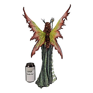 Ebros Whimsical Forest Tree Ent Greenwoman Dryad Fairy with Merlin's Staff and Crown of Branches Statue 19" Tall by Amy Brown Garden FAE Pixies Fairies Whimsical Fantasy Figurine Decor