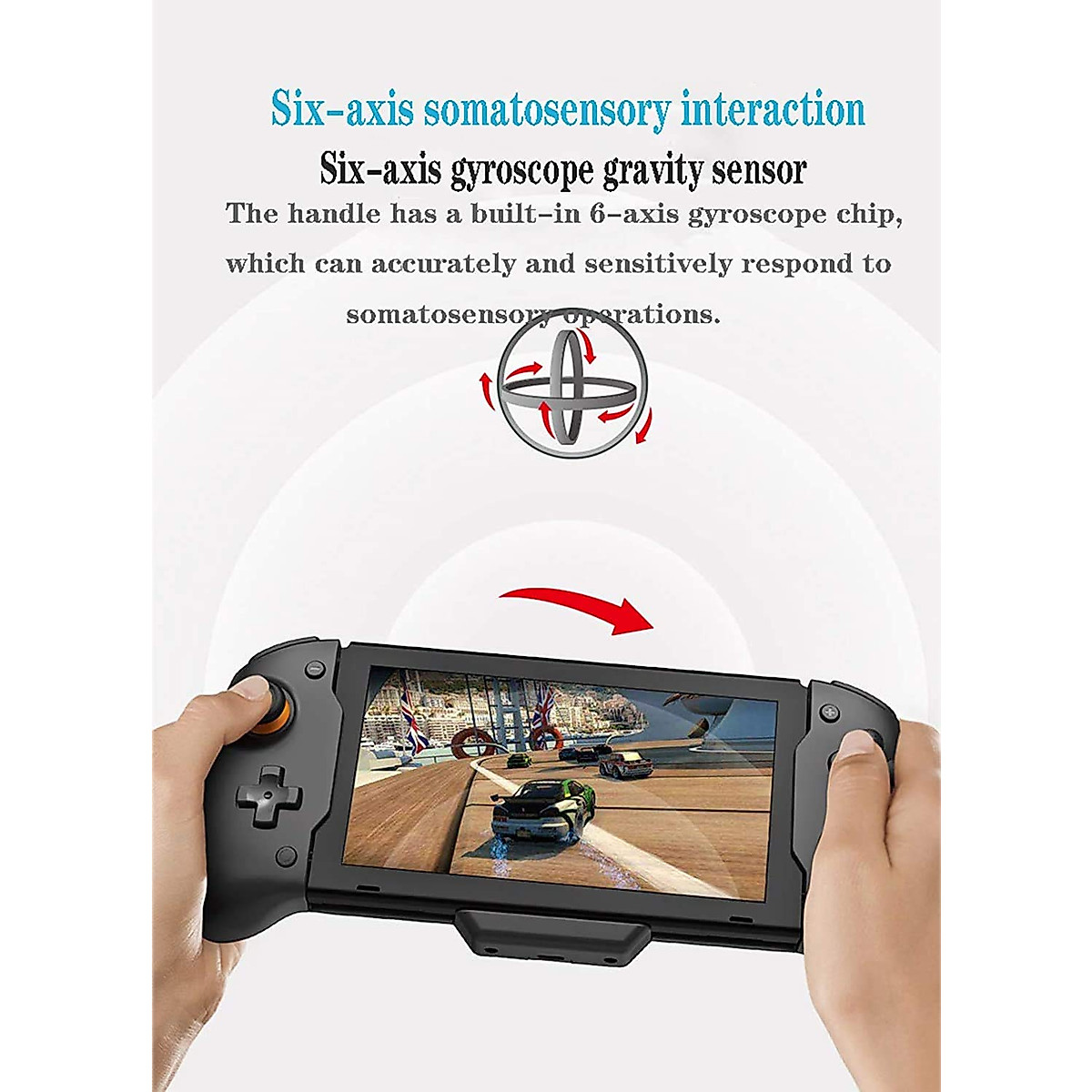 DOBE FOMIS ELECTRONICS TNS-19252 switch controller Plug and Play for N- Switch Charge and Play Games at Same time with six-axis Gyroscope Gravity Sensing Dual-Motor Vibration (19252C)