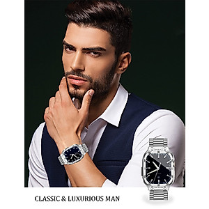 San Jeirie Stainless Steel Case and Band Compatible for Apple Watch Ultra/Ultra 2 Band 49mm,Rugged Apple Watch Ultra 1/2 Case with Metal iWatch Ultra Strap for Men (3-Silver, 49mm (Ultra 1/2))