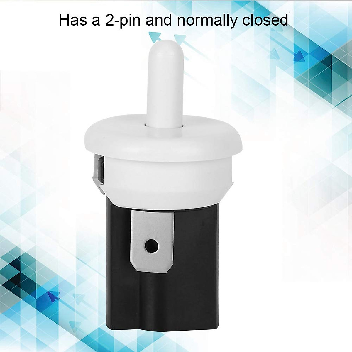 5Pcs Refrigerator Door Light Switch Momentary Open Normal Closed PBS‑35, 3A 250V AC Refrigerator Door Light Switch