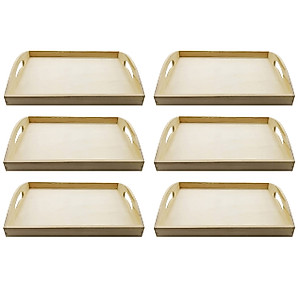 6 Pack: 13”; Wooden Tray by Make Market®