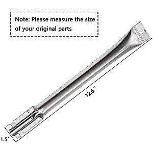 Hisencn Repair kit Gas Grill Burner, Heat Plate Deflector, Crossover Tube Replacement for Char-Broil Classic 280 2-Burner, 360 3-Burner, 405 4-Burner Liquid Propane, G320-0200-W1, G215-0203-W
