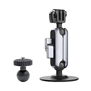 ANXPTIME Quick Release Magnetic Mount 360° Rotation Car Cell Phone Holder Stand for 360 Sports Camera Accessory Action Camera Magnetic Mount