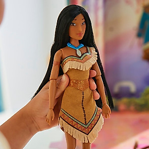 Disney Store Official Pocohontas Story Doll, Pocohontas, 11 inches, Fully Posable Toy in Glittering Outfit - Suitable for Ages 3+ Toy Figure, Gifts for Girls, New for 2023?