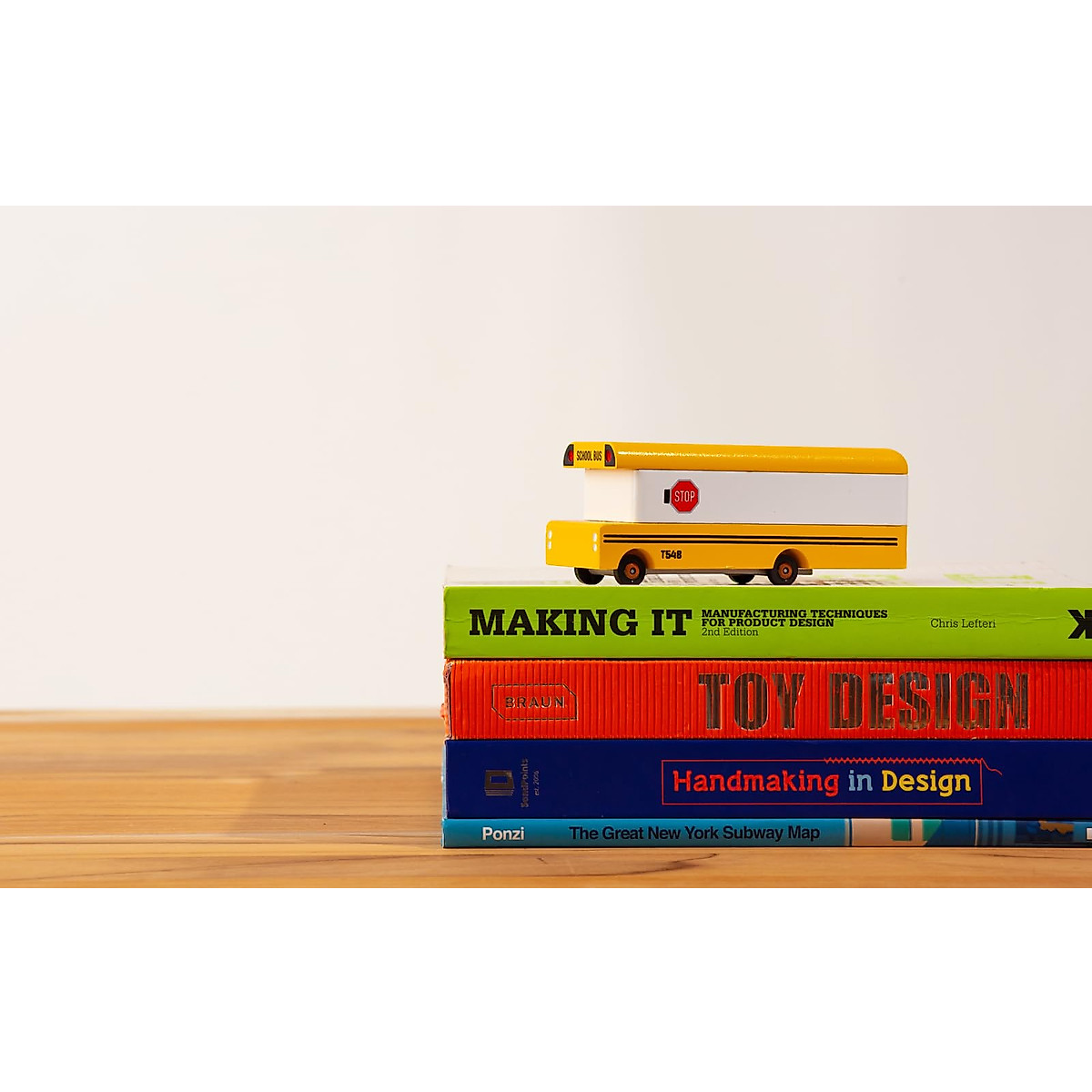 Candylab Toys - CANDYCAR® World Collection - Premium Handcrafted Wooden Car Toy - School Bus