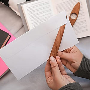 TILISMA Wooden Letter Opener and Bookmark for Men and Women - Handmade Walnut Envelope Opener Knife - 2 in 1 Office Gifts for Boss, Coworkers - Cool Book Accessories Gifts for Book Lovers and Readers