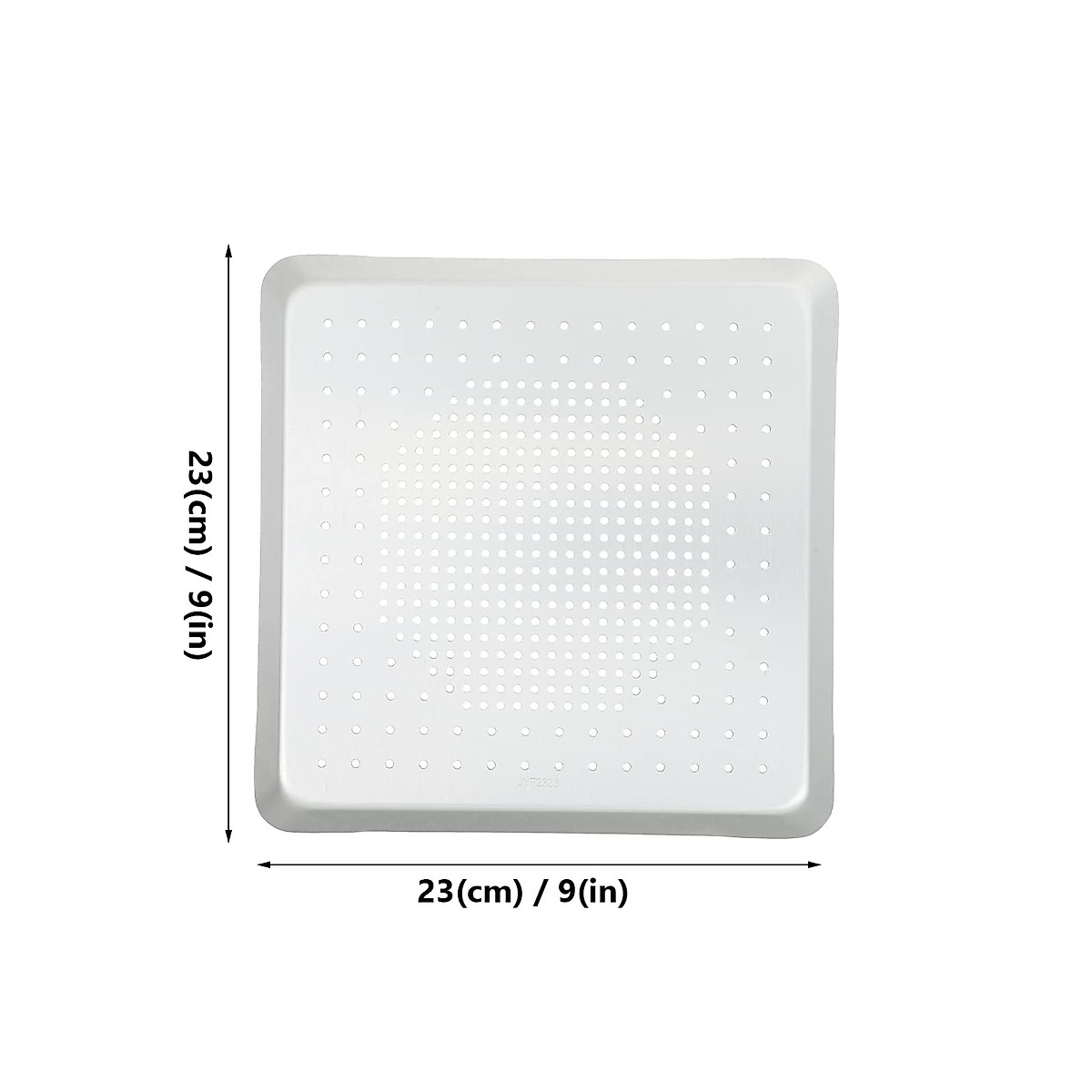 Hemoton Pizza Pan with Holes Carbon Steel Pizza Mesh Pizza Pan Net Square Pizza Baking Pan Seamless Rim Aluminum Pizza Pan Crisper Pizza Baking Net Pizza Screen 9 Inches