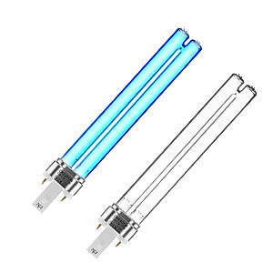 coospider-repta 2 Pack 13 Watts UV UVC G23 Base Germicidal Ultraviolet Light Bulb Compatible w/Jebao Pond Sunsun Grech, UV Light for Pond