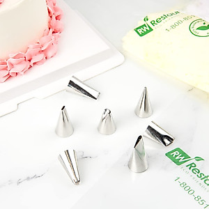 Restaurantware Pastry Tek Cake Tip 1 Specialty Piping Tip - #79 Dent-Resistant Stainless Steel Icing Decorating Tip Dishwasher-Safe Decorate Cupcakes Cakes or Cookies