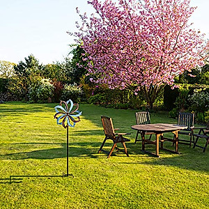 Wind Spinner, Premium Kinetic Wind Sculpture Metal Windmill for Outdoor Yard Patio Lawn & Garden