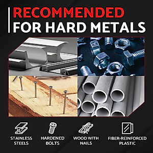 S&F STEAD & FAST Carbide Oscillating Tool Blades 4-Pack, Multitool Blades Carbide, Universal Fit for Quick Release, Oscillating Saw Blades for Metal, Hard Materials, Nail, Screws, Bolts