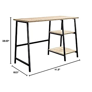 Sauder North Avenue Desk, Charter Oak finish, L: 41.50" x W: 18.50" x H: 28.03"