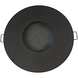 Sunnydaze 40-Inch Cast Iron Fire Pit Bowl with Cooking Ledge - Wood Burning
