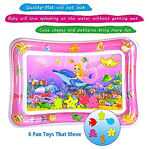 Tummy time Water Play mat, Baby Water Play Mat for Kids and Toddlers Baby Toys for 3 to 24 Months, Strengthen Your Baby's Muscles (70x50cm)